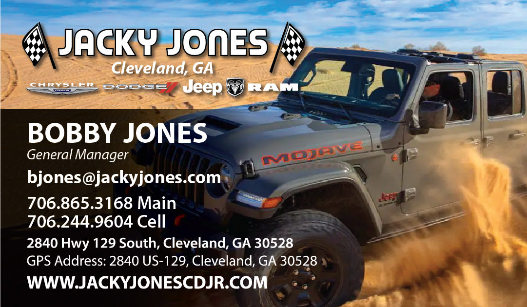 Jacky Jones CDJR Business Cards – JHD Merch